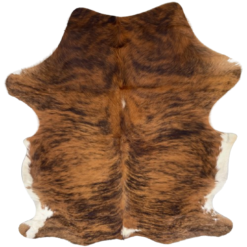 Reddish Brown and Black Colombian Brindle Cowhide - 6'7" x 5'1" (COBR1 ...